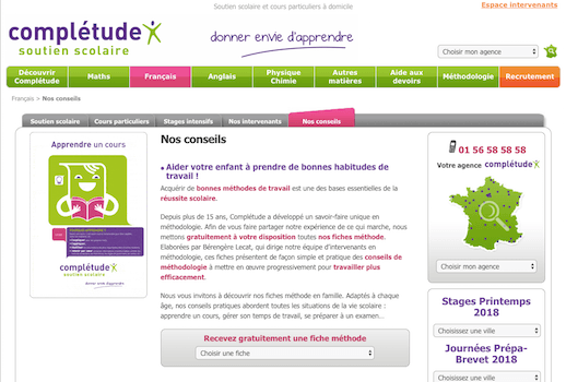 Complétude, mon avis après le test du site de cours particuliers